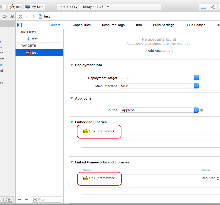 Adding The Libxl Framework For Mac In Xcode